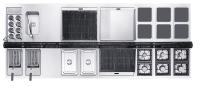 China Gas 4 Stove With Oven 560x505x270mm Commercial Hotel Cooking Equipment 120-330C for sale