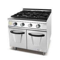 China Gas 4 Stove with Oven 800x708x950mm Commercial Cooking Equipment 120-330C for sale