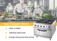 China Glead Gas 4 Stove With Oven 800x708x950mm 4 Burners LPG/NG 3.5kwx2/5kwx2 CE/ETL for sale