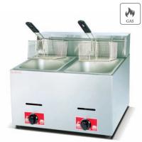 China GLEAD GL-ZH-4 2 Tank Fryer 220-240V Commercial Restaurant Cooking Equipment 0-200℃ for sale