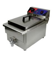 China Stainless Steel 1 Tank Fryer 220-240V 0-200℃ Mechanical Control Commercial Restaurant Cooking Equipment for sale