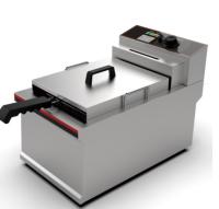 China Stainless Steel 1 Tank Fryer 220-240V 0-200℃ Temp Control Commercial Restaurant for sale
