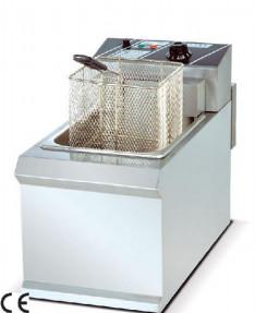 China Stainless Steel 1 Tank Fryer 220-240V Commercial Restaurant Cooking Equipment with Mechanical Control for sale