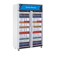 China Commercial Stainless Steel Beverage Display Cooler 210L 220-240V 0-10 Temperature for sale