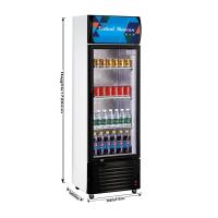 China Commercial Stainless Steel Beverage Display Cooler 210L 220-240V 0-10 Temperature for sale
