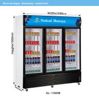 China Stainless Steel 210L Beverage Display Cooler 220-240V for Commercial Kitchen for sale