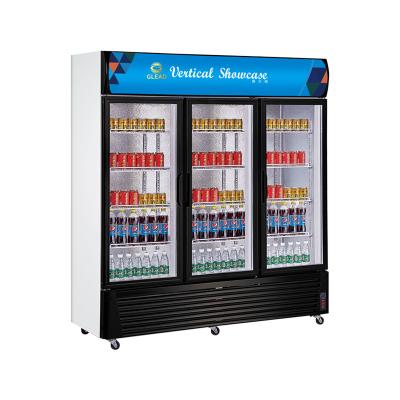China 395W Stainless Steel Beverage Display Cooler 1300L Commercial Chiller 0-10C for sale