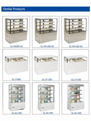 China GLEAD GL-ML 18S 1650W Reverse Cycle Defrost Refrigeration Unit for Gelato Ice Cream Showcase for sale