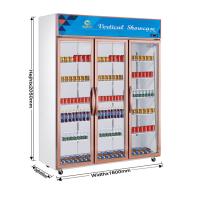 China Stainless Steel 1300L Beverage Display Cooler 395W 220-240V for Commercial Use for sale