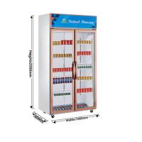 China Commercial Stainless Steel Beverage Display Cooler 1300L 220-240V 0-10°C for sale