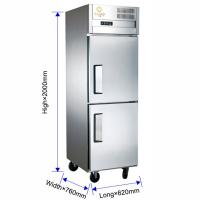 China Commercial Stainless Steel Freezer 1820x760x2000mm -12C to -18C Electric Refrigerator for sale