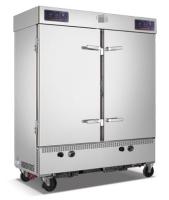 China Glead 12KW Electric Rice Steam Car Double Door 24 Trays 40kg Capacity for Hotel for sale