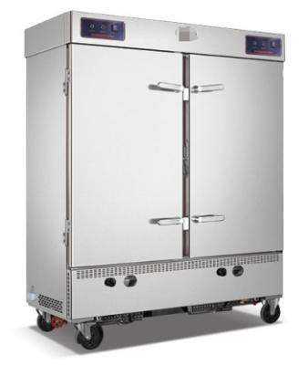 China Glead 12KW Electric Rice Steam Car Double Door 24 Trays 40kg Capacity for Hotel for sale