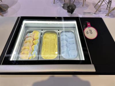 China GLEAD GL-03 Smart Gelato Ice Cream Showcase 200W 44KG N.W. -16C to -18C 220-240V for sale