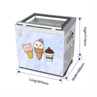 China GLEAD GL-03 Smart Gelato Ice Cream Showcase 200W 44KG N.W. -16C to -18C 220-240V for sale
