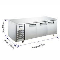 China Stainless Steel Electric Worktable Refrigerator 0°C to 5°C 220-240V 1500mm for sale