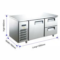 China Stainless Steel Electric Worktable Refrigerator 0°C to 5°C 220-240V 1500mm for sale