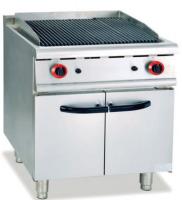 China 220V-240V Iron Lava Rock Grill With Silver And White Digital Control Panel for sale