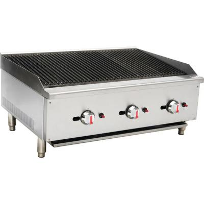 China Digital Control Panel Lava Rock Grill Iron Cooking Equipment for sale