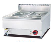 China Commercial Electric Bain Marie Food Warmer 220-240V 50Hz Stainless Steel Soup Heating Equipment for sale