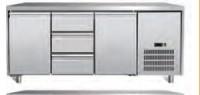 China Commercial Grade 3-Door Worktable Chiller for Industrial Refrigeration for sale