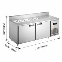 China GLEAD GL-3100T Air Cooled Industrial Refrigeration Equipment 390W 270-410L for Pizza and Salad Cabinets for sale