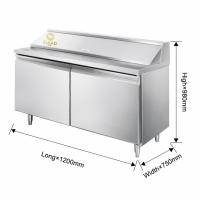 China GLEAD GL-3100T 390W Industrial Modular Refrigeration Unit 270L Plug-in for Pizza Salad Cabinets for sale