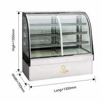 China Industrial Air Cooling Cake Showcase 415L 2200W 220-240V Refrigeration Equipment for sale