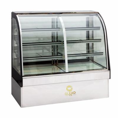 China GLEAD 415L Air Cooling Commercial Refrigeration Unit 2200W Cake Display Showcase for sale