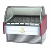 China Ice Cream Showcase 2200W Air Cooled Refrigeration -18 to -22C 6 Pan for sale