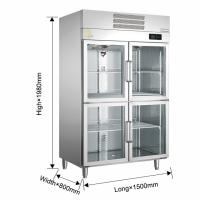 China GLEAD GL 700W Air Cooled Display Refrigeration Cabinet 1200x800x1980mm for sale