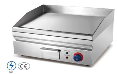 China Electric Stainless Steel Griddle for Restaurant Cooking Temperature Range 0℃ to 100℃ for sale
