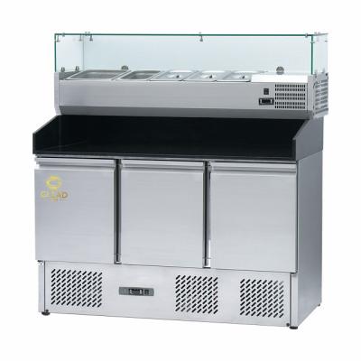 China GLEAD 3 Doors Worktable Chiller SS304 220-240V 2N~50HZ 2-8C Industrial Refrigeration for sale