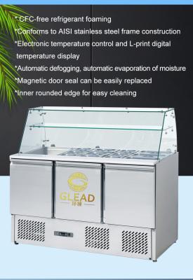 China Stainless Steel 3 Doors Industrial Refrigeration Chiller for Precise Temperature Control for sale