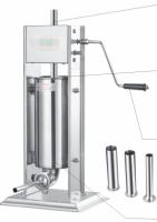 China Stainless Steel 202 Manual Sausage Stuffer Filler 40W 110V-240V 2L-30L Capacity Commercial Meat Processing for sale