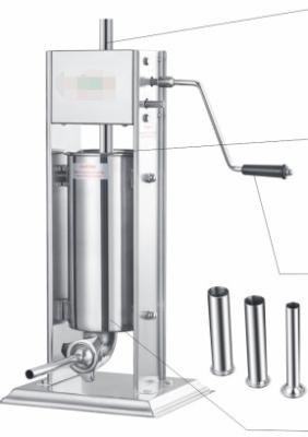 China Stainless Steel 202 Manual Sausage Stuffer Filler 40W 110V-240V 2L-30L Capacity Commercial Meat Processing for sale