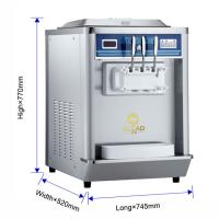 China GLEAD GL-BQ816 Industrial Ice Cream Machine 200-300 Cups/hr 1.7kW 2 Hoppers for sale