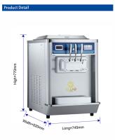 China GLEAD GL-BQ816 Industrial Ice Cream Machine 200-300 Cups/hr 1.7kW 2 Hoppers for sale