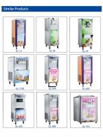 China GLEAD GL-BQ836 Soft Ice Cream Machine 360-460 Cups/hr Industrial Refrigeration Equipment 220-240V for sale
