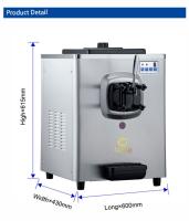 China GLEAD GL-BQ108 Industrial Soft Ice Cream Machine 220-240V 6-8kg/h Output R134A/R404A for sale