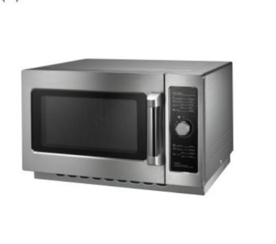 China 25L 220V Commercial Microwave Oven Stainless Steel 0-200C Membrane Touch Control for sale
