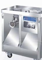 China Electric Stainless Steel Meat Mincer and Slicer 200-400kgh 220V Flip Top Tray for sale