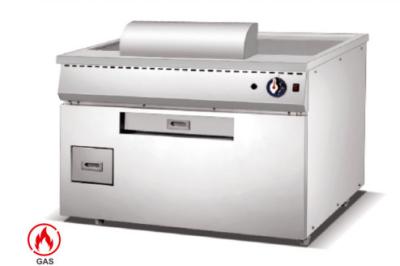 China LPG Gas Teppanyaki Machine 200C Temperature Range 1000x800x800mm Commercial Restaurant Cooking Equipment for sale