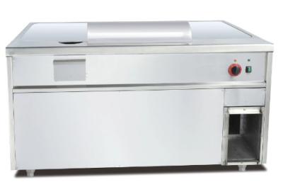 China Silver Iron Gas Teppanyaki Machine 1000x800x800mm 0C-200C LPG Commercial Cooking Equipment for sale