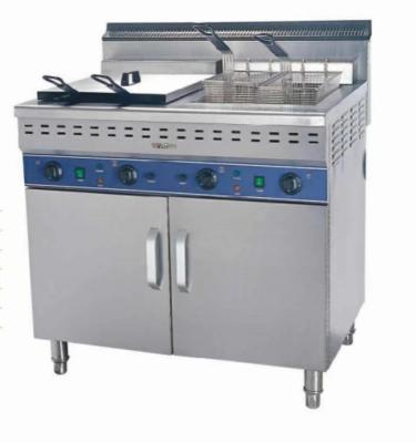 China Stainless Steel Electric Fryer 220-240V 740x585x955mm for Commercial Kitchen Frying for sale