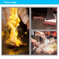 China SS304 Gas Powered 130KG Teppanyaki Griddle Cooktop for Commercial Hotels for sale