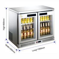 China Glead 180L Bar Air Cooled Refrigerator 340W 4-8C Commercial Hotel Beverage Cooler for sale
