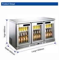 China Glead 180L Bar Air-Cooled Refrigerator 340W Fan Cooling Hotel Refrigeration System for sale