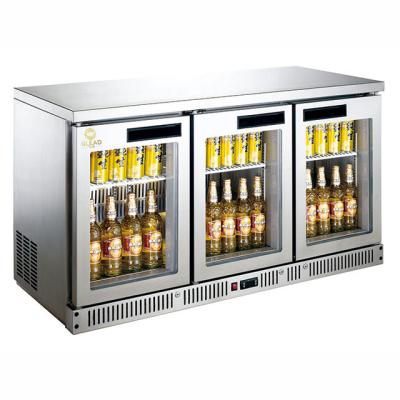 China Glead 180L Bar Air Cooled Refrigerator Fan Cooling R134a 340W for Hotel Restaurant for sale
