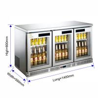 China Glead 180L Bar Air Cooled Refrigerator Fan Cooling R134a 340W 4C to 8C for sale
